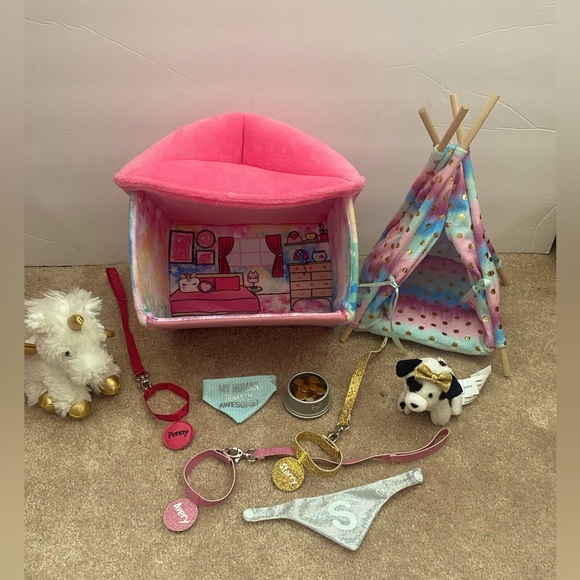 Justice | Toys | Justice Pet Shop House Pink Tiedye Bedroom 9x9x7 Tepee ...